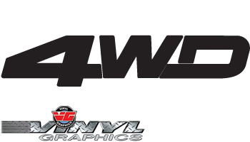 Vehicle Graphics - VG548 Custom 4 Wheel Drive 4WD Decals